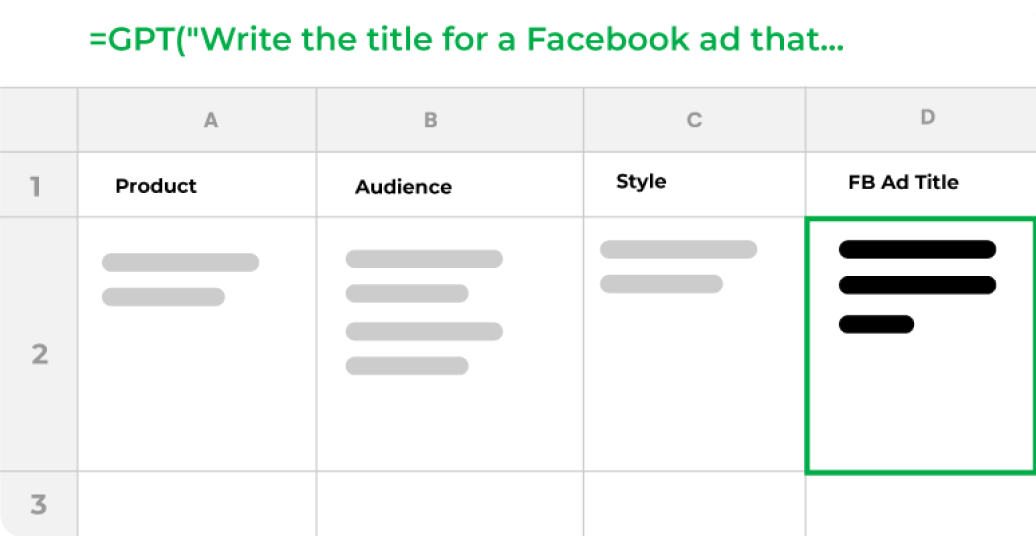 GPT for Google Sheets™ with SheetGPT